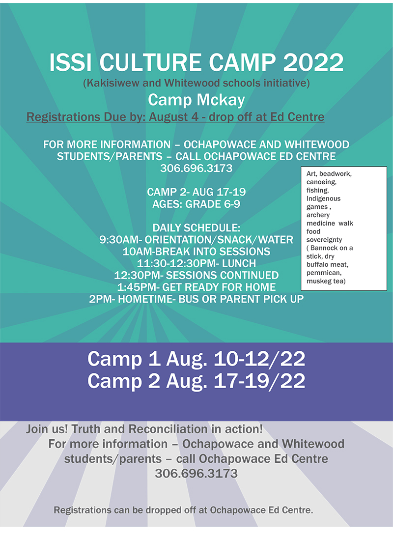 ISSI Culture Camp 2022 « Ochapowace Nation