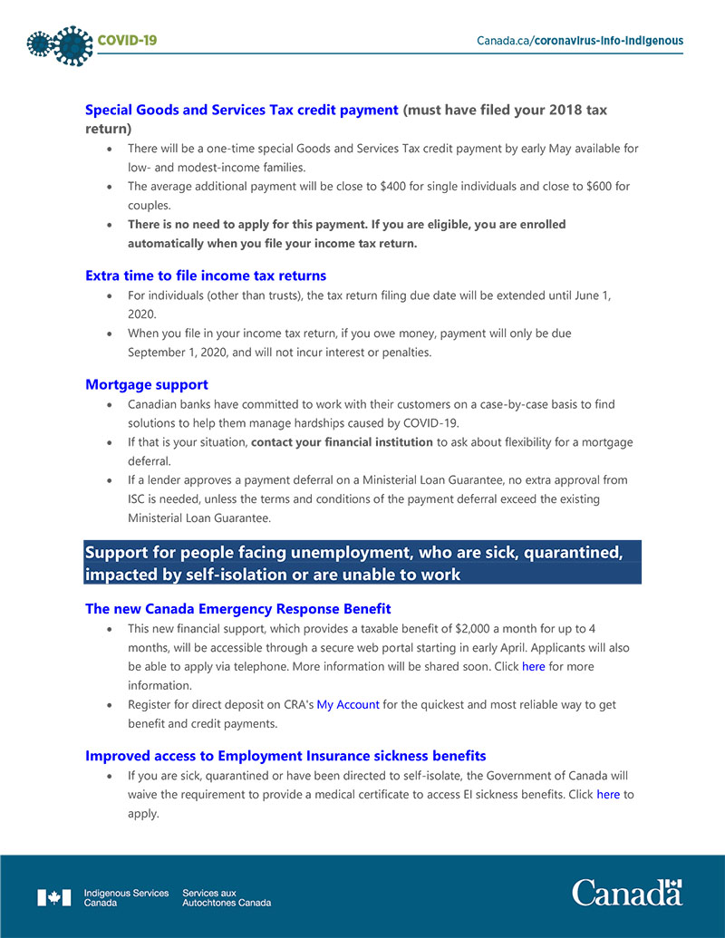 INFO: Accessing financial benefits and support during the COVID-19 ...