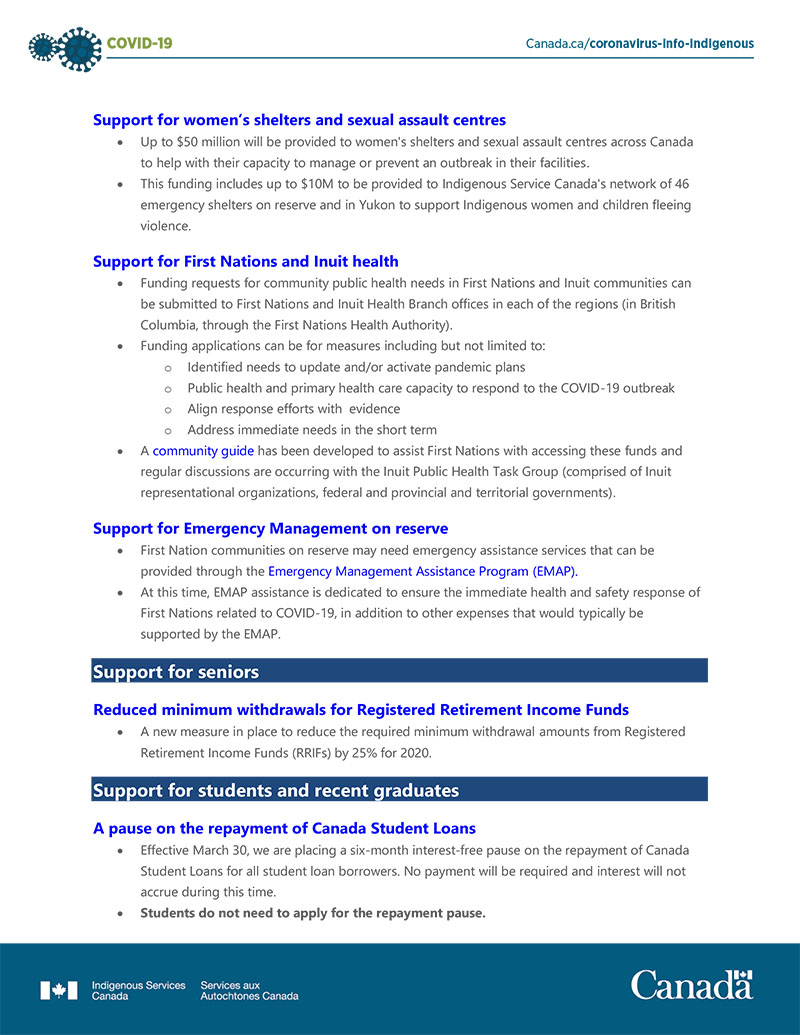 INFO: Accessing financial benefits and support during the COVID-19 ...